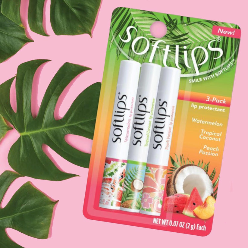SoftLips¨ Slim Sticks Lip Balm Tropical Flavor Pack – Softlips Lip Balm